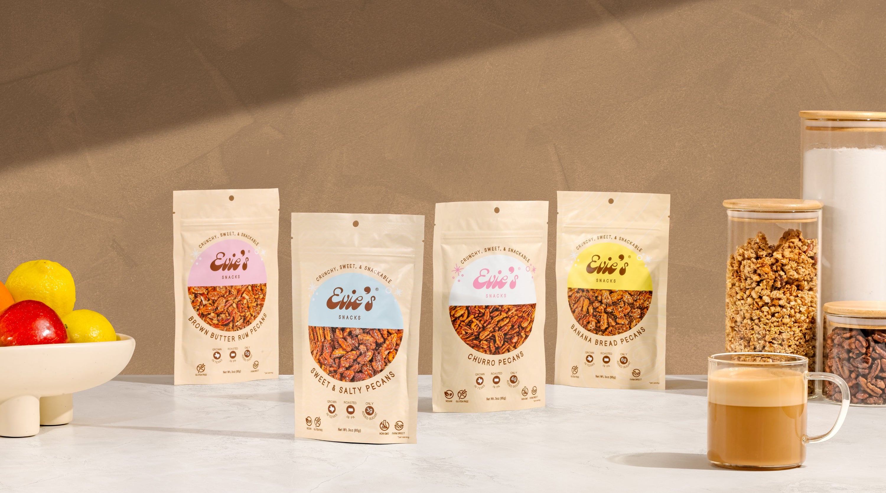 Roasted Pecan Nut Snacks | Evie's Snacks